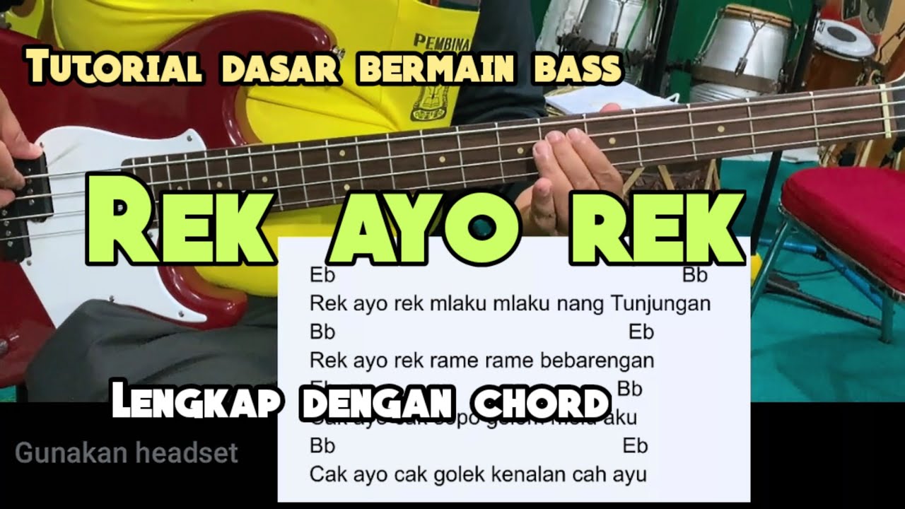 Tutorial dasar bermain bass guitar 🎸 Basic tutorial for playing bass ...