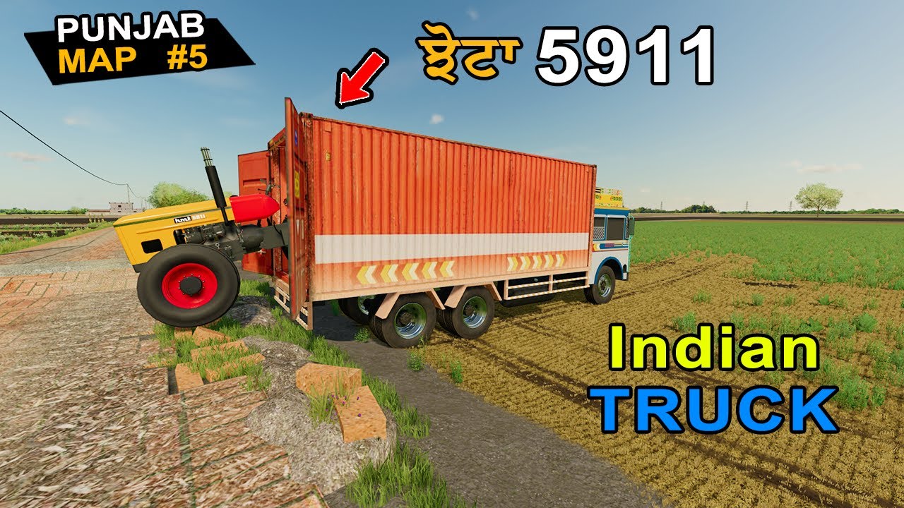 Punjab Map #5 Episode | Tata Truck in Fs22 | Tractor Game | New Tractor ...