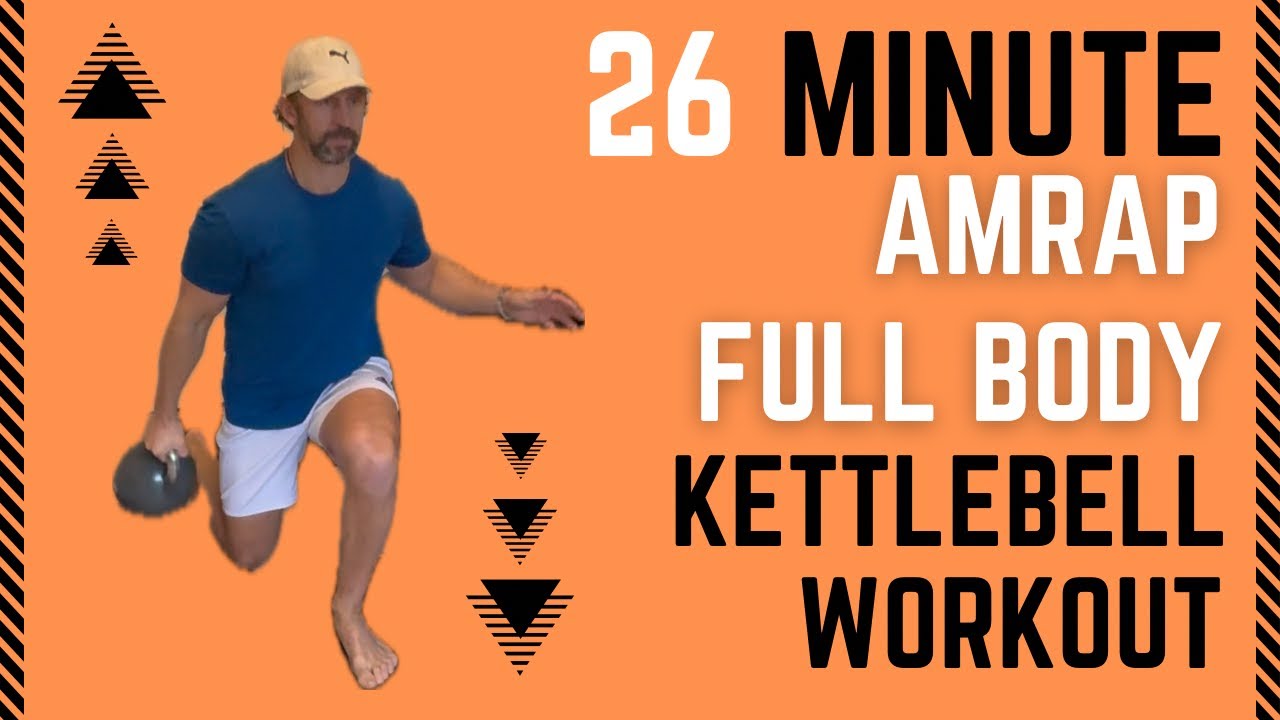 Workout #192: 26 min AMRAP - Full body HIIT single Kettlebell - YouTube