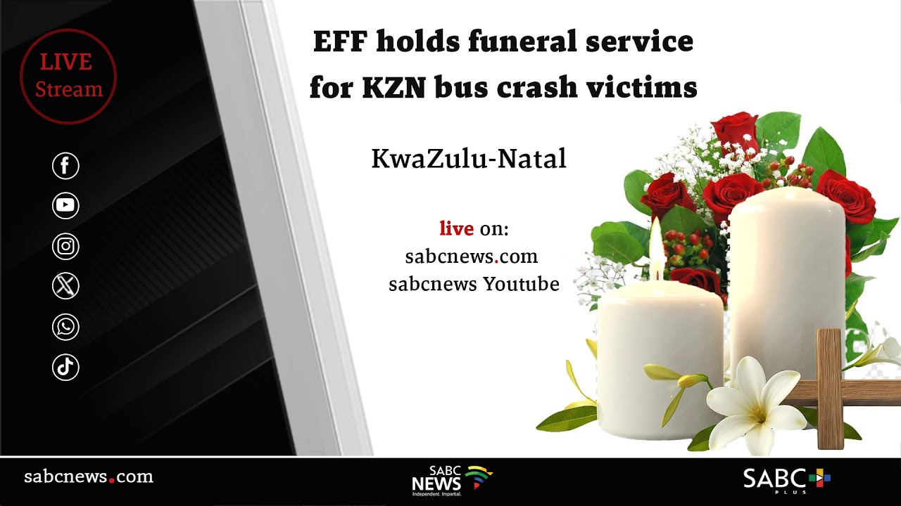 KZN bus crash victims' funeral service in Vryheid - YouTube
