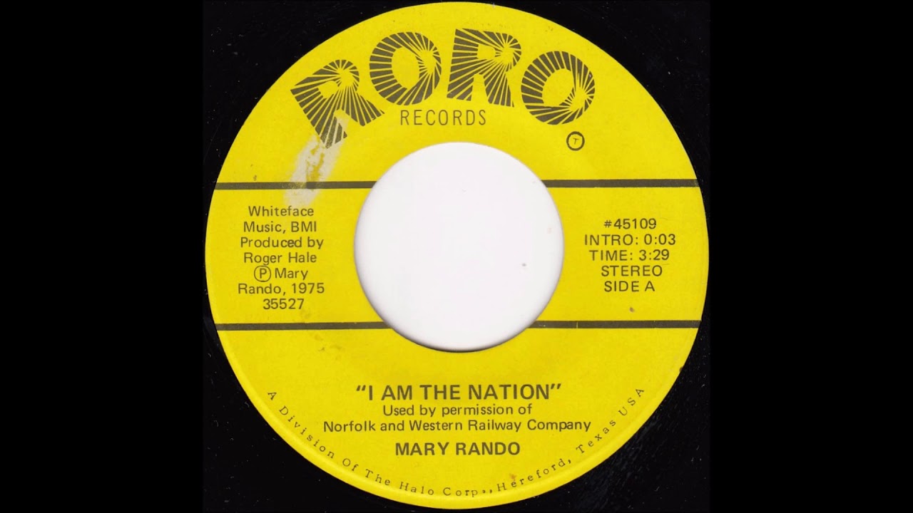 Mary Rando - I am the Nation - YouTube