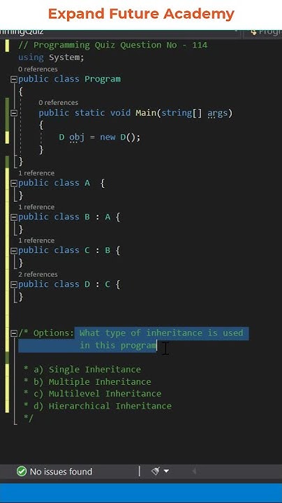 Programming Quiz Questions - Q114 - Expand Future Academy #Shorts #CSharp #Dotnet - YouTube
