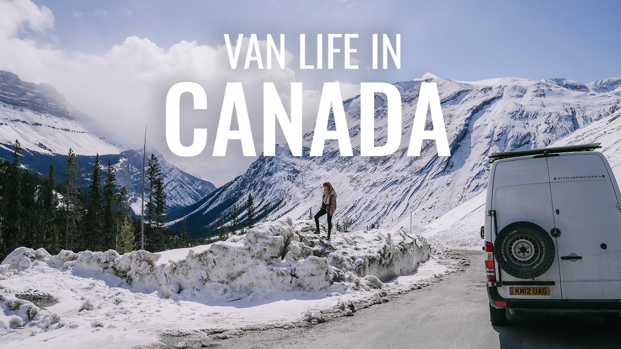 We Take On Winter VAN LIFE In the Canadian Rockies (Icefields Parkway ...