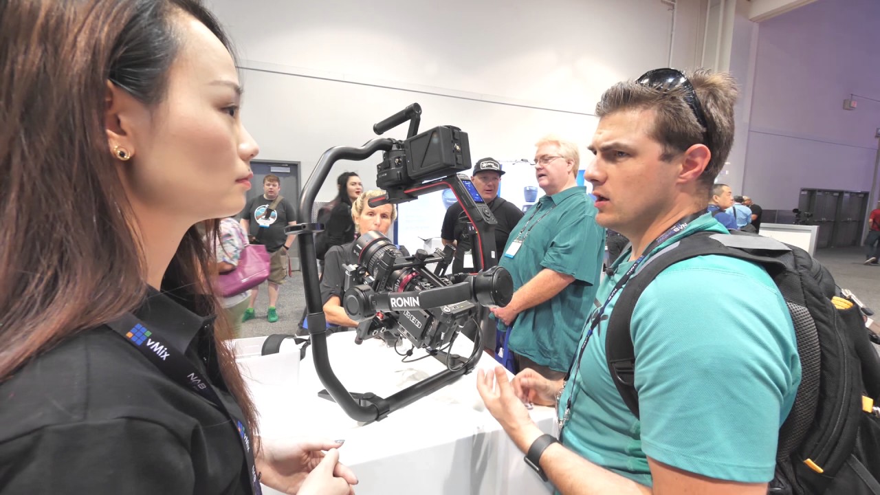 NAB 2017 DJI booth talking about the New Ronin 2 or R2 - YouTube