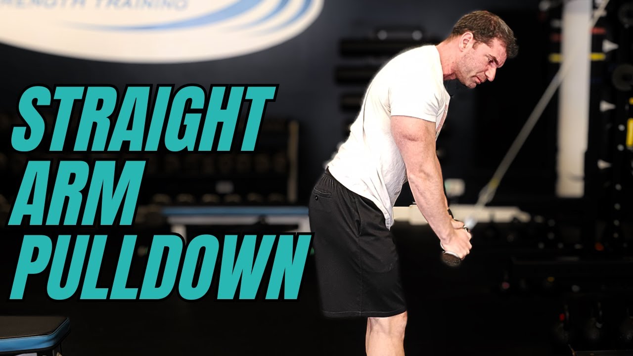 Straight Arm Pulldown | Isolate the Lats the RIGHT Way - YouTube