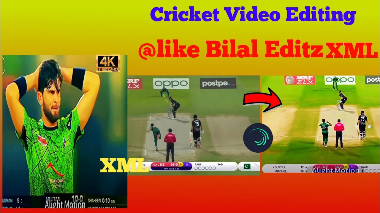 How to edit Cricket Video like @Bilal Editz || Alight Motion Cricket ...
