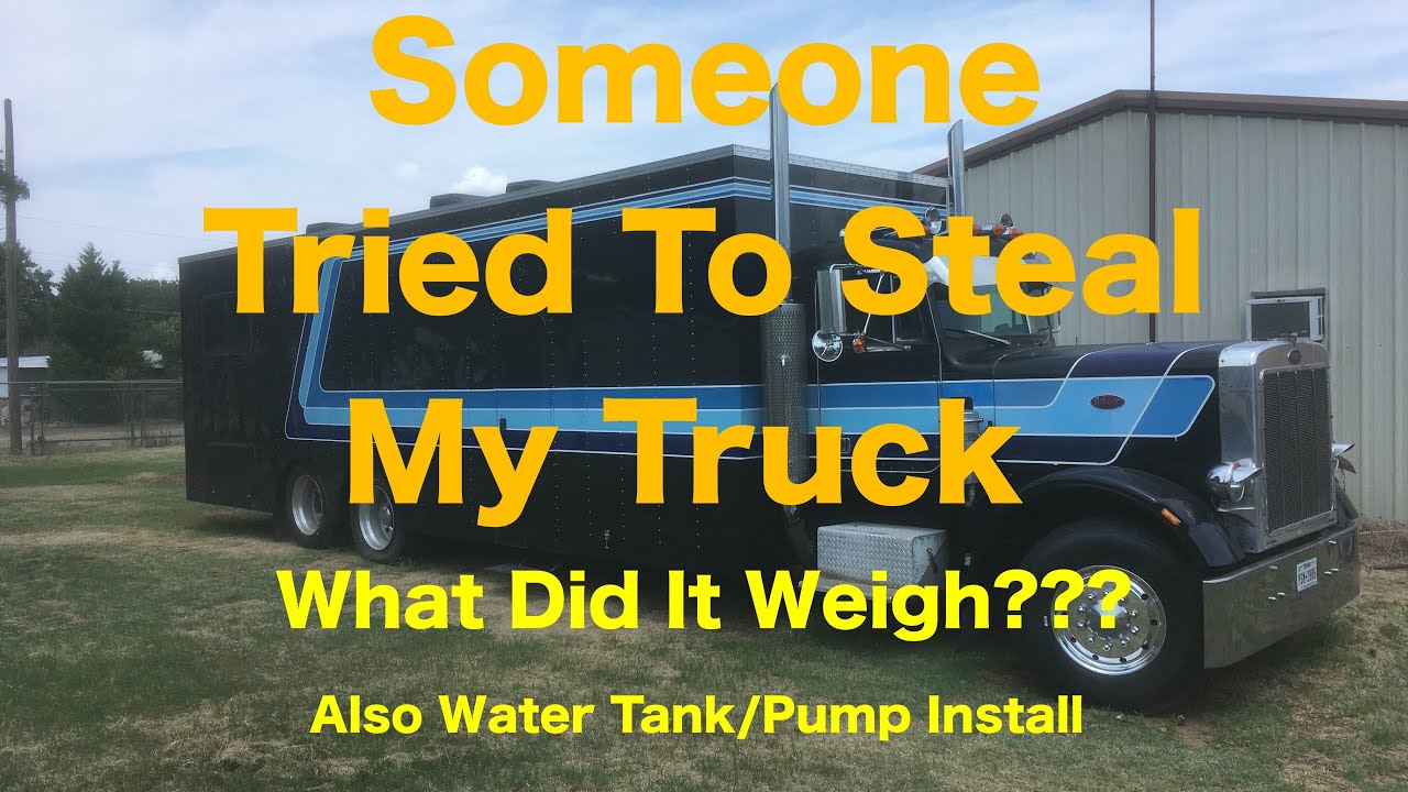 Homemade RV. EP-38 Whats The Weight 1977 Peterbilt 359 Toterhome - YouTube