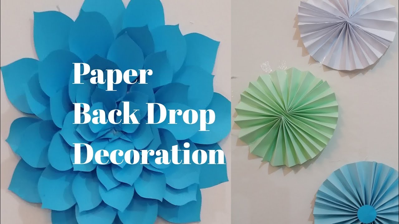 DIY Backdrop Decoration with Paper | Ka3ca - YouTube