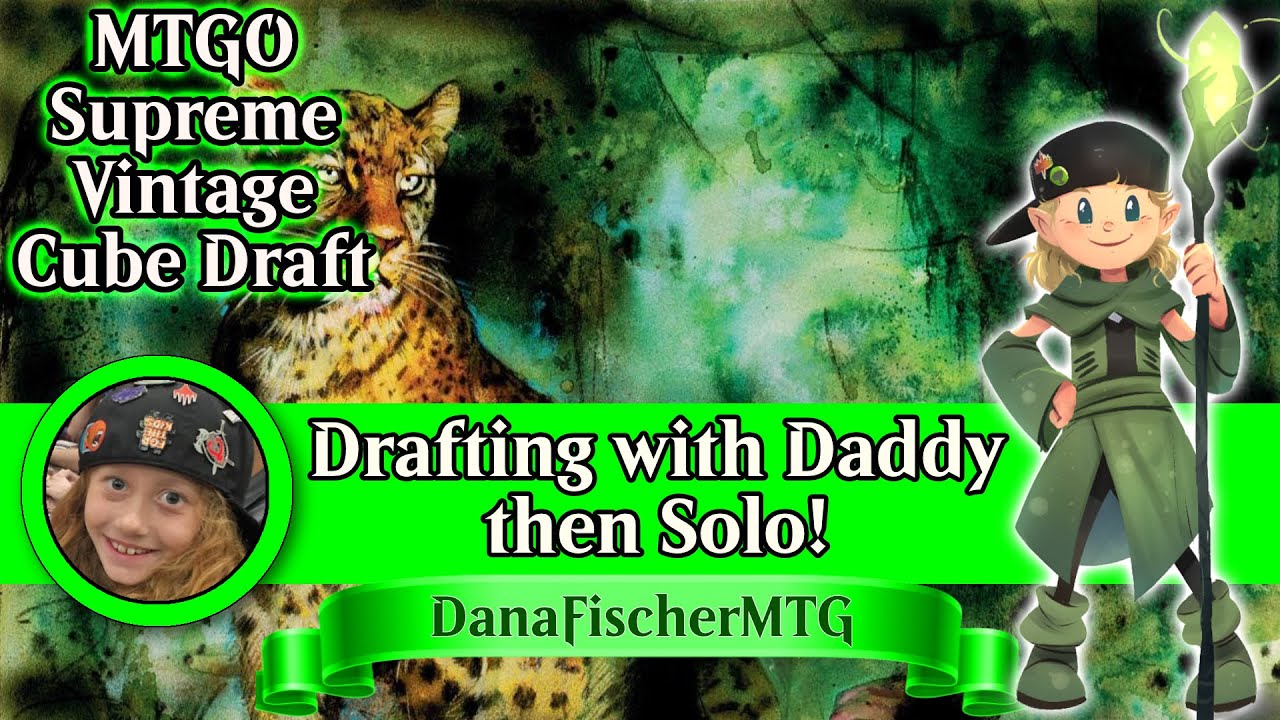Magic MTGO Magic Online - Supreme Vintage Cube Draft - Drafting with Daddy then Solo! - YouTube