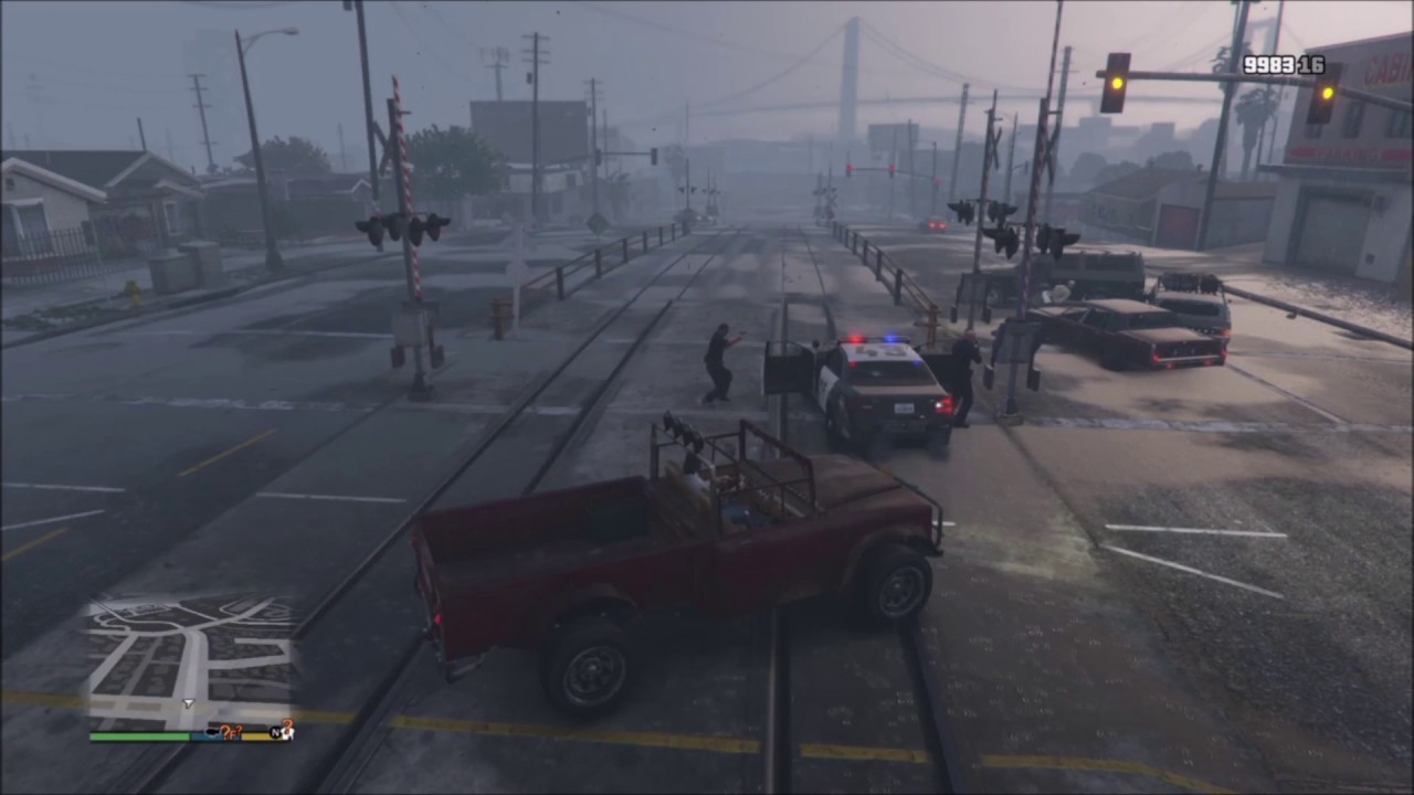 GTA 5 NPC Police Chase 11 - YouTube