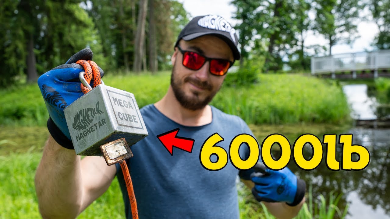 Magnet Fishing with SUPER STRONG Magnet - YouTube
