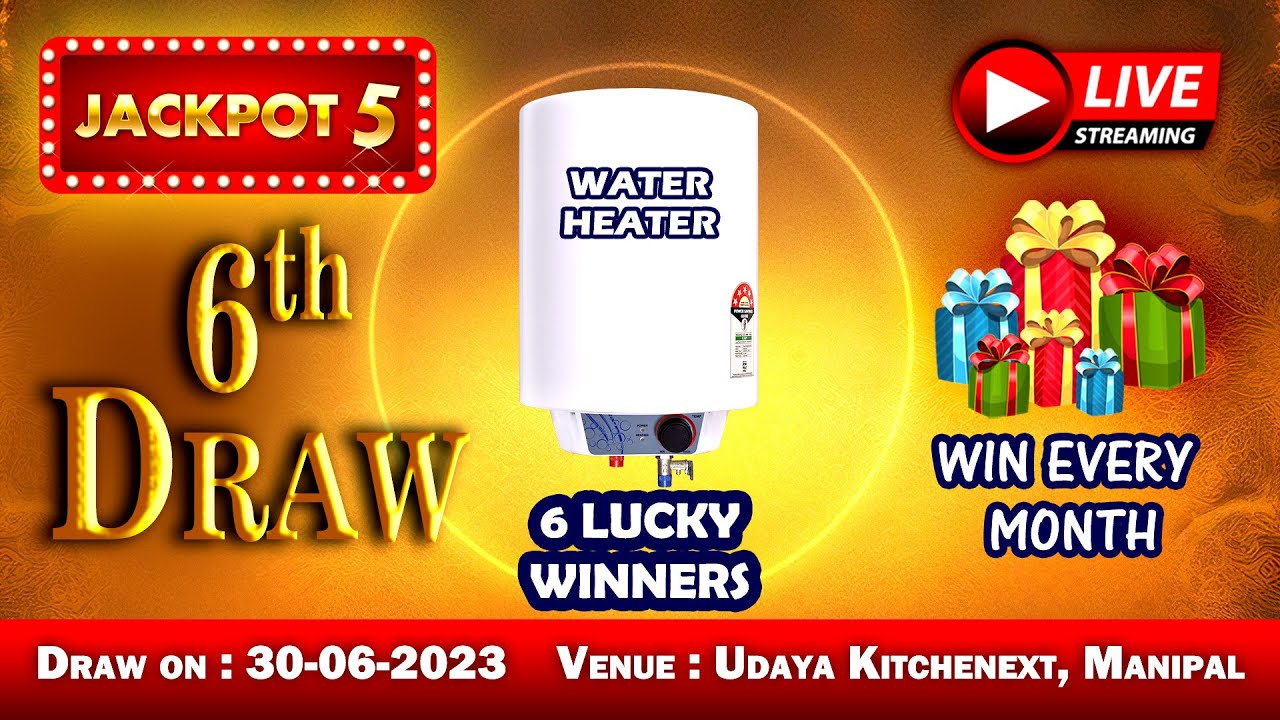 JACKPOT 5 | 6th DRAW | 6 Lucky Winners - YouTube