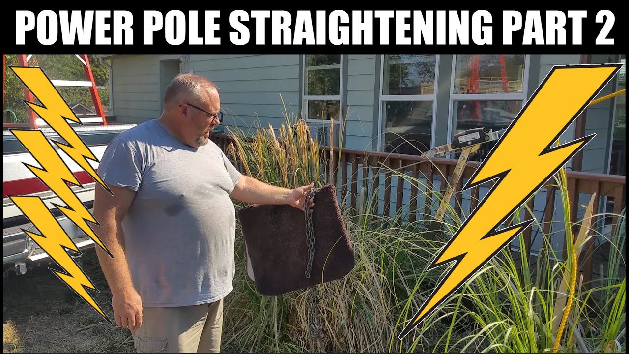 ⚡🛠👷‍♂️ DIY How-To Power Pole (Powerline) Guywire Installation Part 2👷‍♂ ...