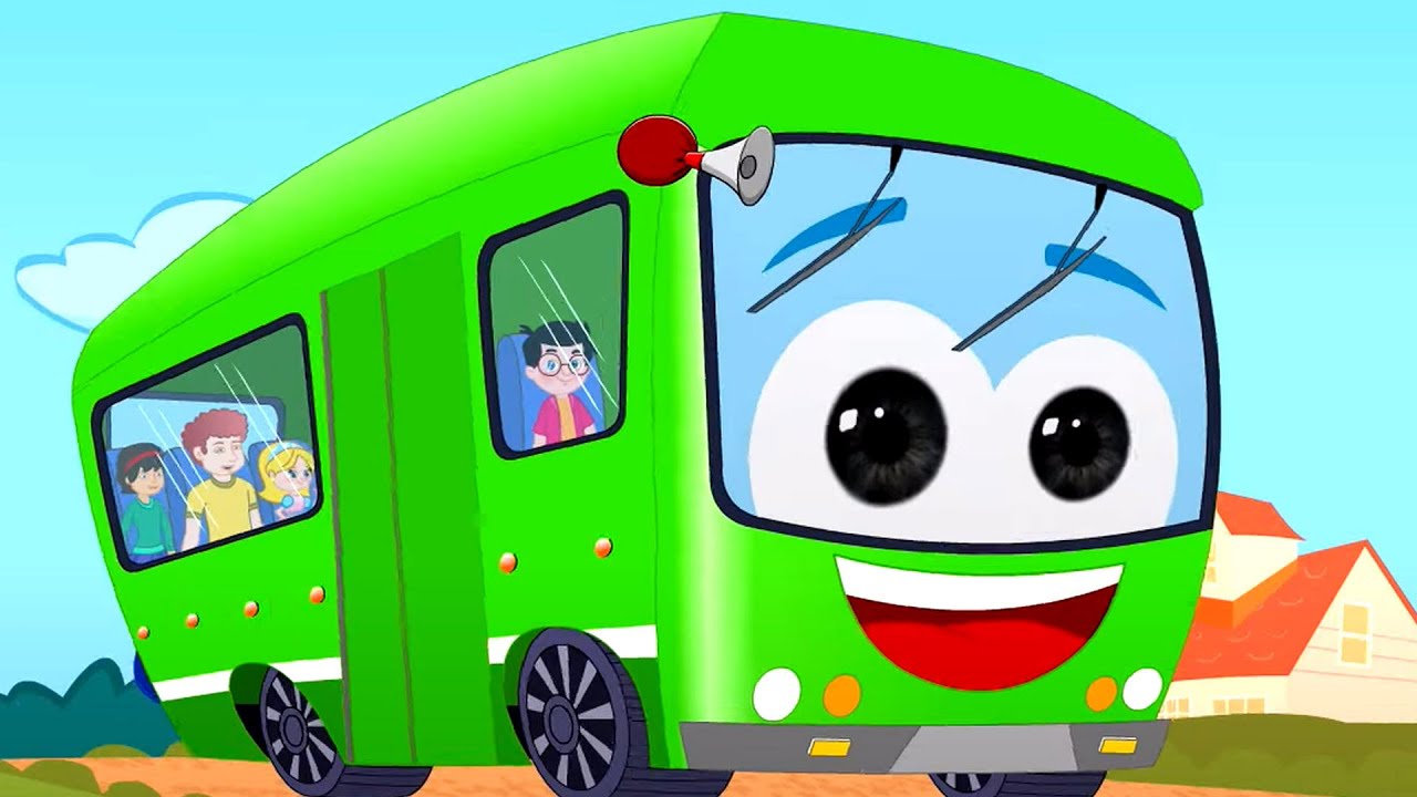 Wheels On The Bus, Nursery Rhyme and School Bus Song for Kids - YouTube