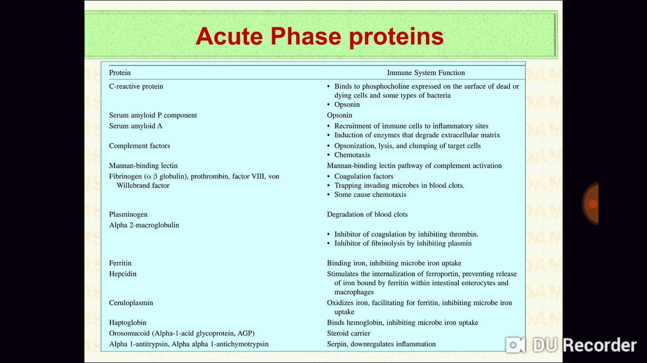 Microbiology | Acute Phase protein | CRP | C reactive protein. - YouTube