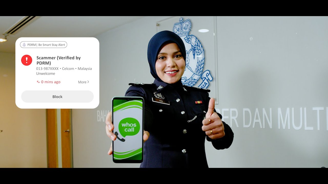 PDRM x Whoscall - Be Smart Stay Alert Anti-Scam Video Baru - YouTube