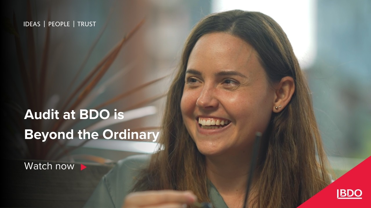 Audit at BDO is Beyond the Ordinary - YouTube