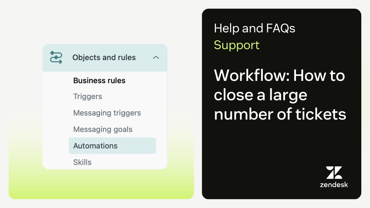 Workflow: How to close a large number of tickets - YouTube