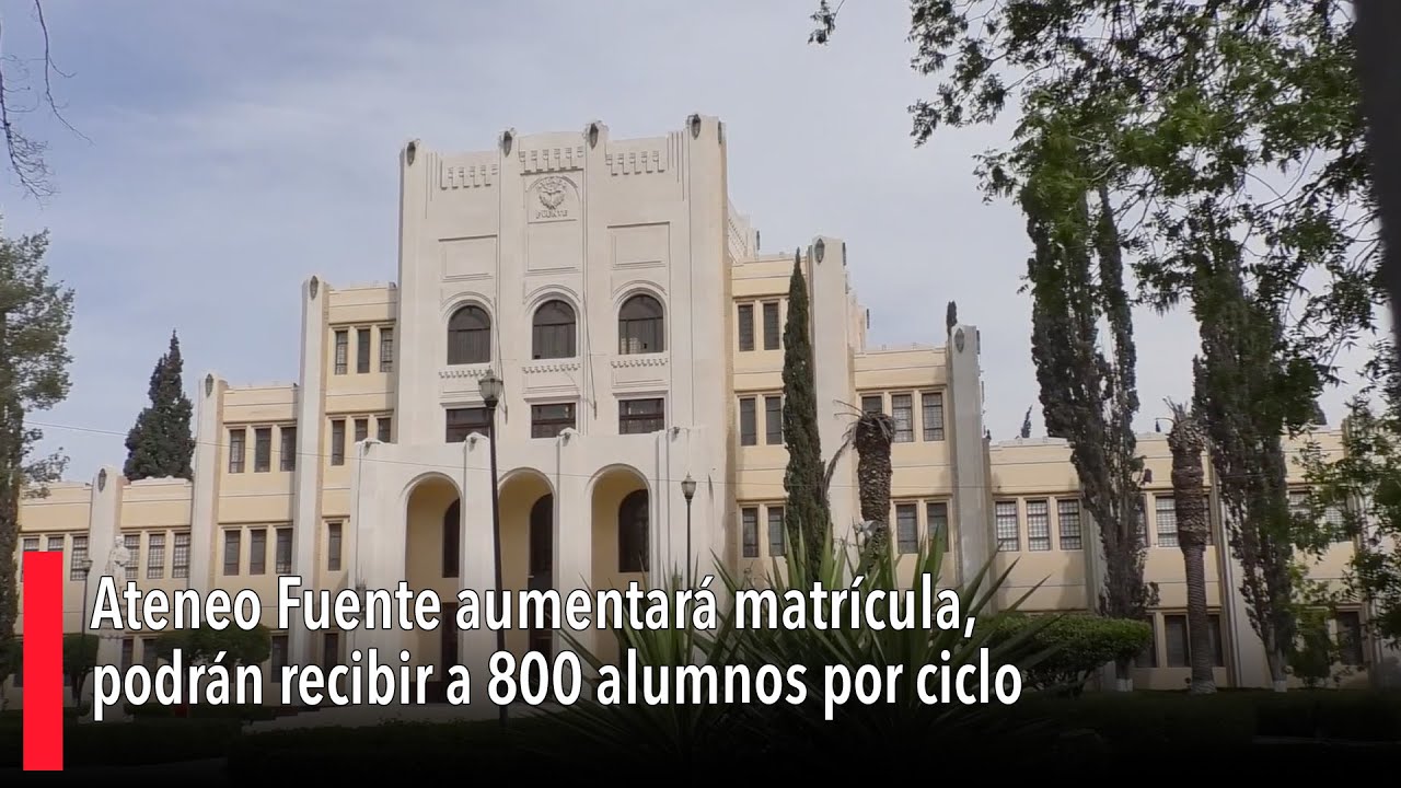 Ateneo Fuente aumentará matrícula, podrán recibir a 800 alumnos por ...