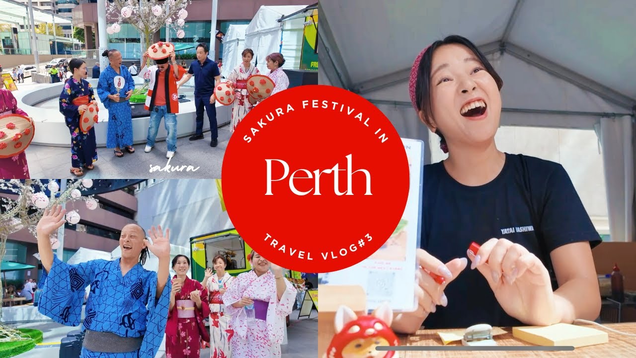 🌸 Experiencing the Sakura Festival in Perth! | 日本の桜祭りを楽しむ 🌸 - YouTube