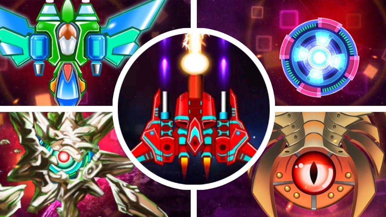Galaxy Attack: Alien Shooter All Bosses - YouTube