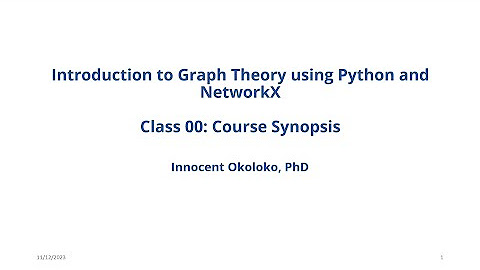 Introduction to Graph Theory using Python & NetworkX - YouTube