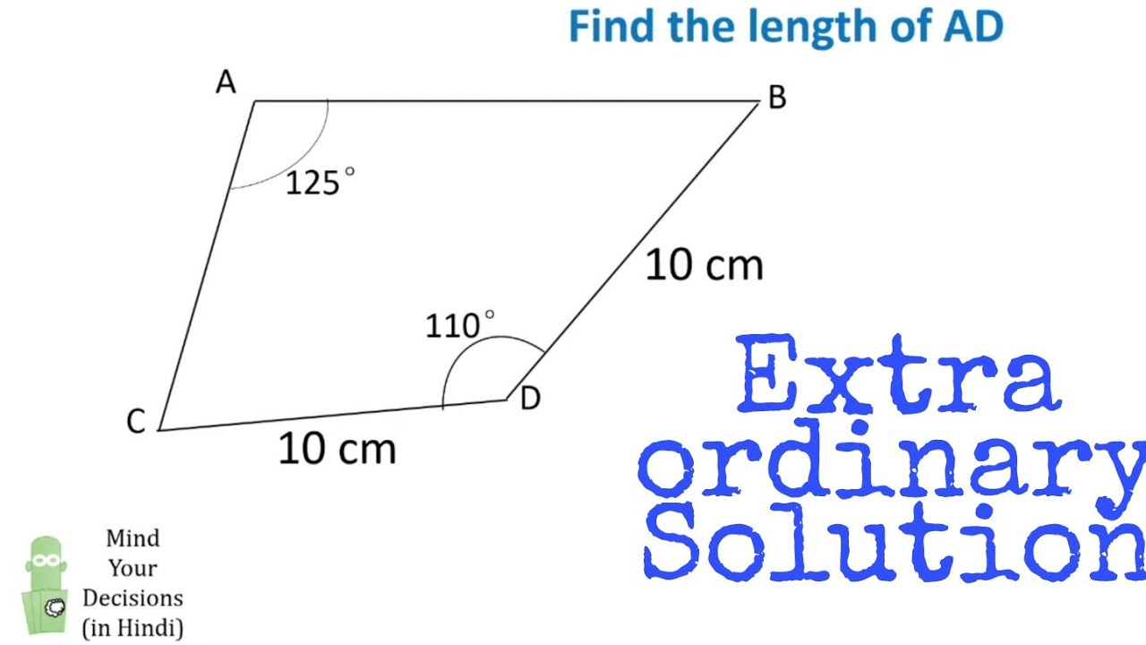 An Interesting but challenging Geometry Question. - YouTube