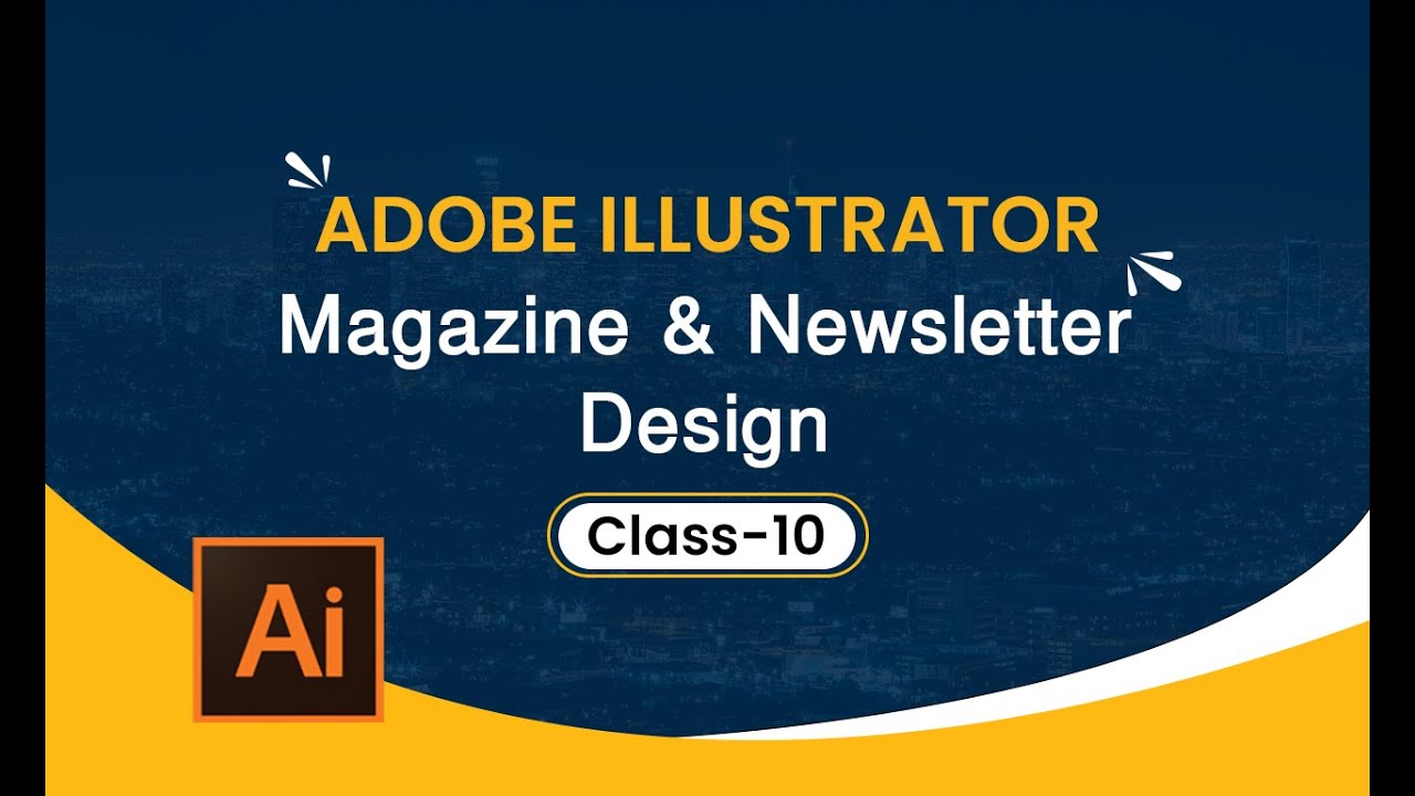 Magazine and Newsletter Design Adobe Illustrator - YouTube