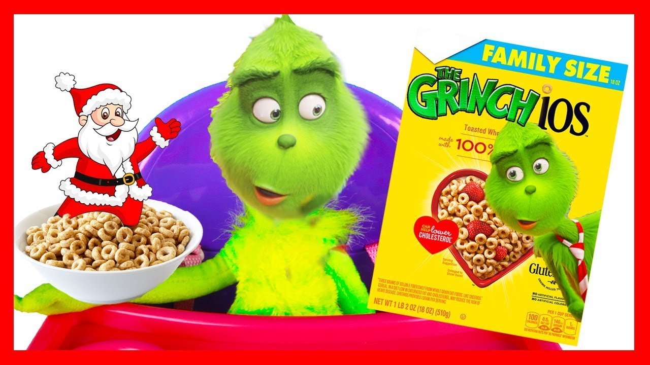 Ellie Sparkles and the Grinch Christmas Morning Routine Eating Santa ...