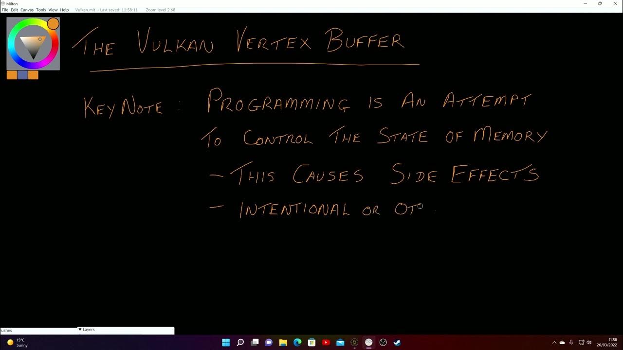 The Vulkan Vertex Buffer : Programming Games Club - YouTube