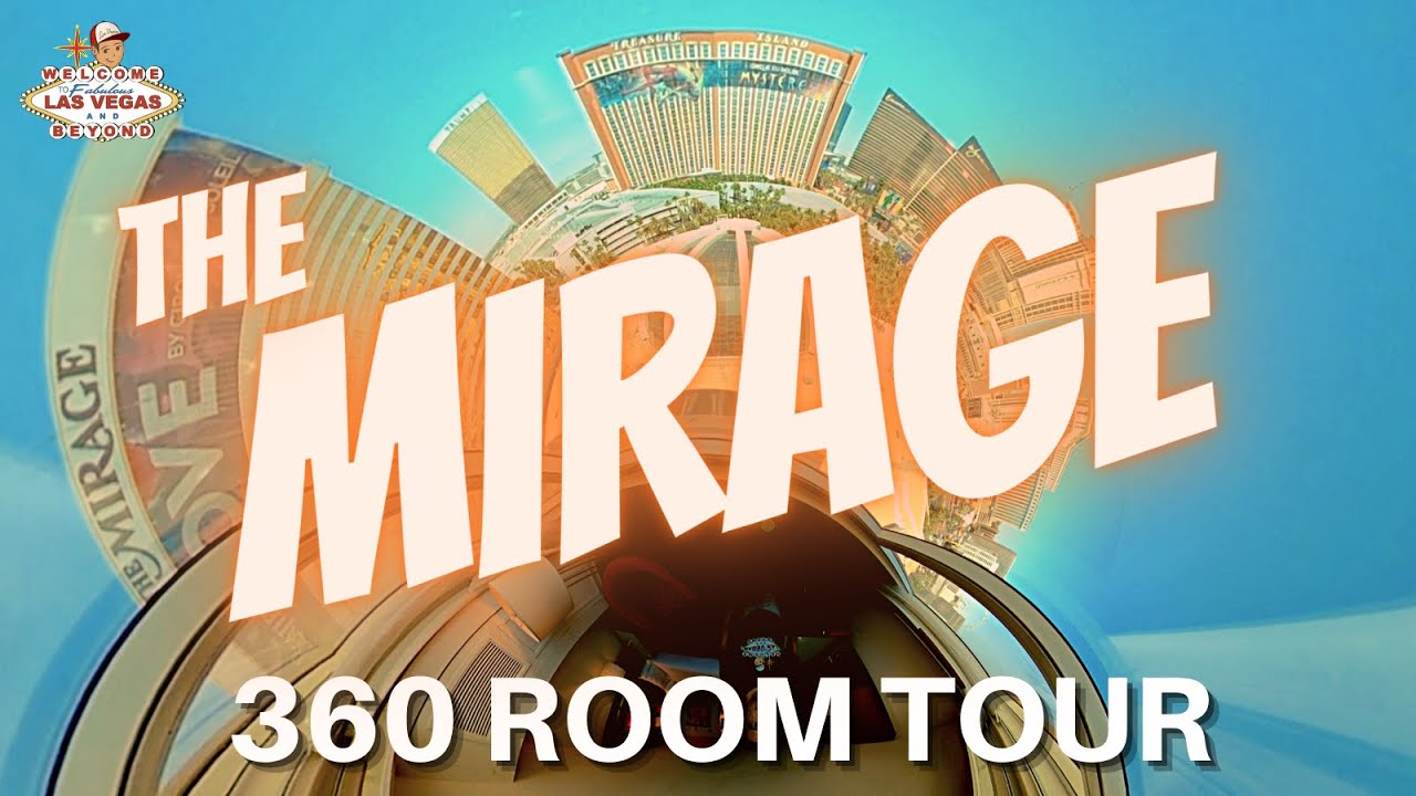 MIRAGE LAS VEGAS HOTEL ROOM TOUR IN 360 | VOLCANO VIEW - YouTube