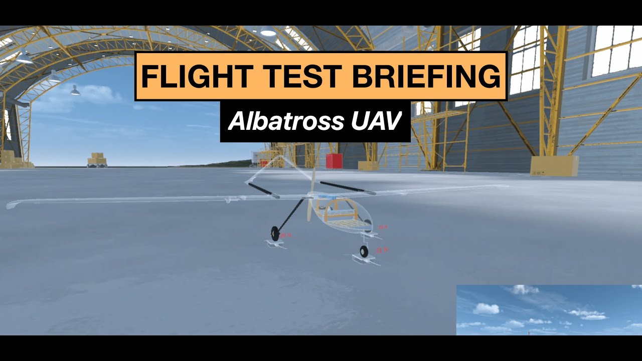 Albatross UAV Flight Test Briefing Using UNITY - YouTube