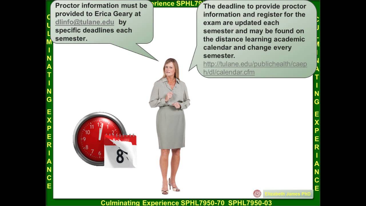 Culminating Experiance Project Distance Learning Tulane University ...