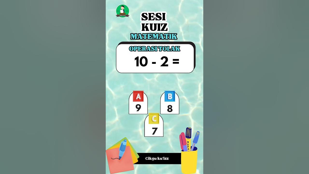 Matematik👀 Operasi Tolak 🤔 Sesi Kuiz (No.14) - YouTube