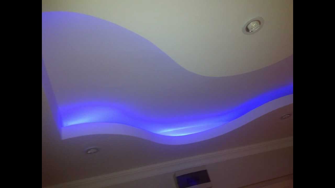 led ışıklı tavan aydınlatma - YouTube