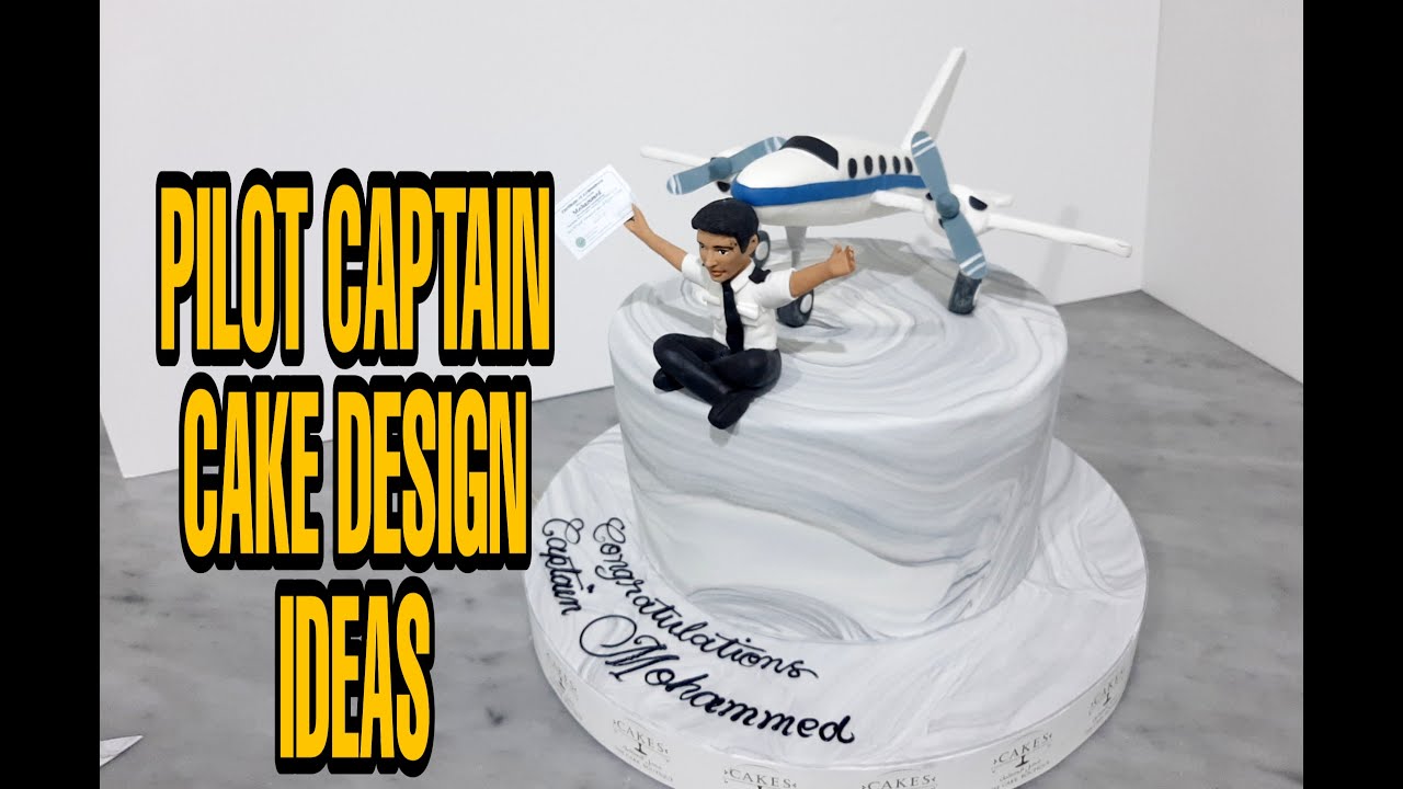 EASY AVIATION CAKE DESIGN IDEAS + 3d Captain and Airplane by LEaRN cake ...