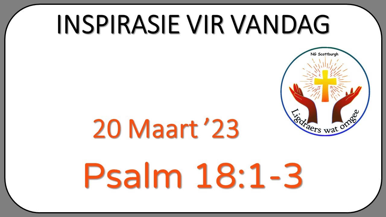 📖 Inspirasie vir vandag 20 Maart 2023 - YouTube