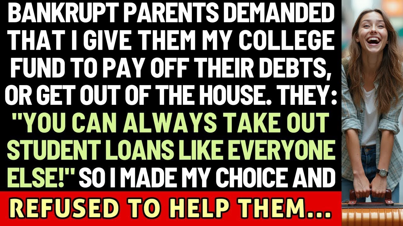 Bankrupt Parents Demanded That I Give Them My College Fund To Pay Off ...