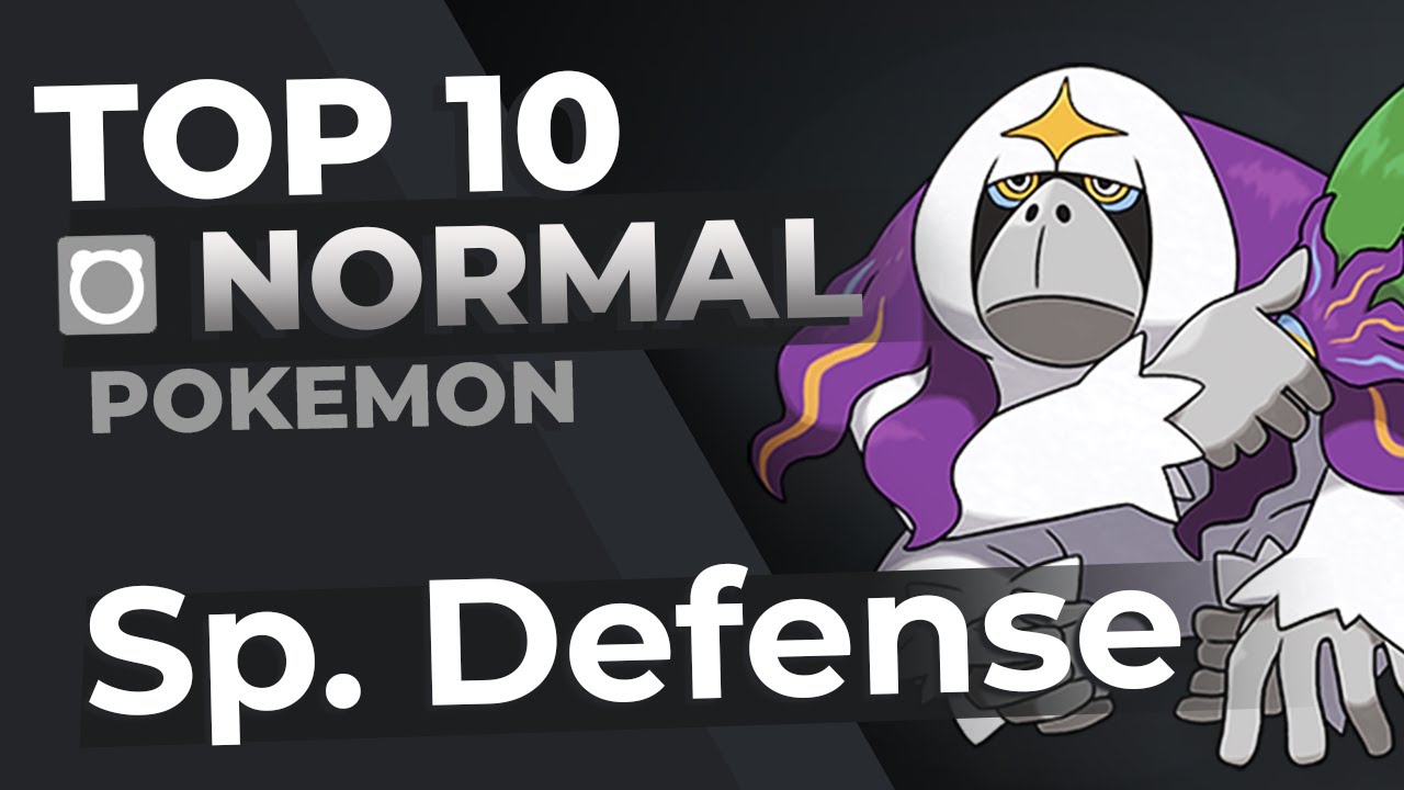 Top 10 Normal Pokemon - Highest Special Defense - YouTube