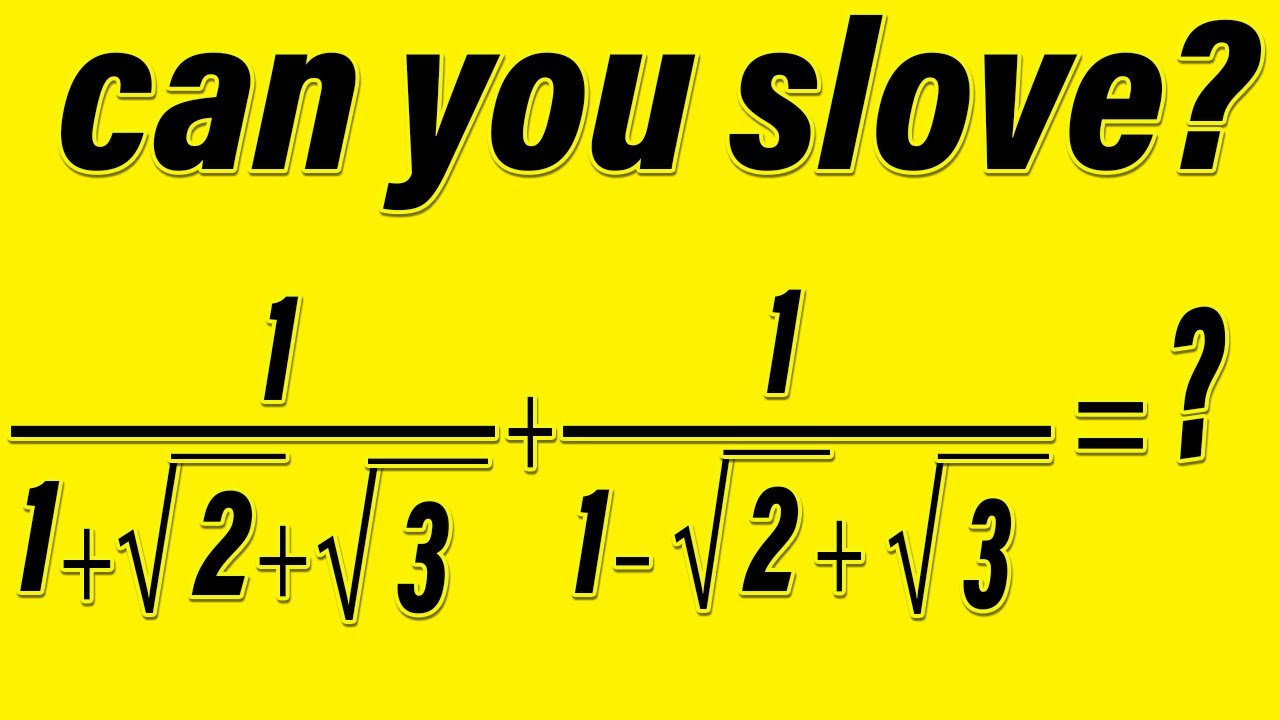 Nice Algebra Math Simplification - YouTube