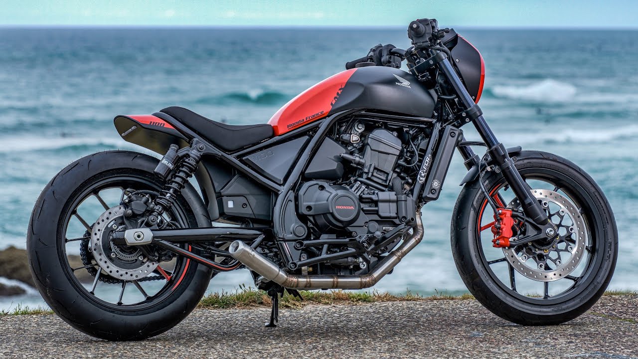New, Custom Honda Rebel 1100 DCT Cruiser Motorcycle Build by FCR ...