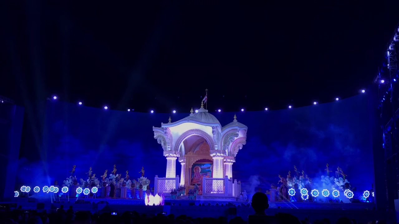 Baps light show gondal 2018 (mini) - YouTube