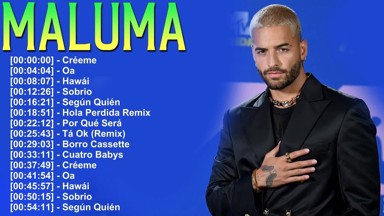 Maluma 🎶 From Heartbreak to Heat – Complete Album for Every Mood, Every ...