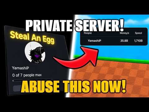 How to CREATE Your OWN PRIVATE SERVER in Steal An Egg Roblox!