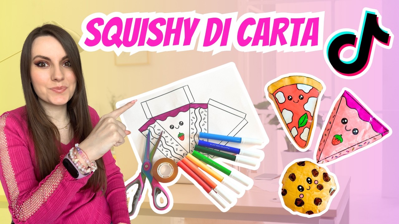 COME CREARE PAPER SQUISHY di TIKTOK + stampa i disegni GRATUITAMENTE ...