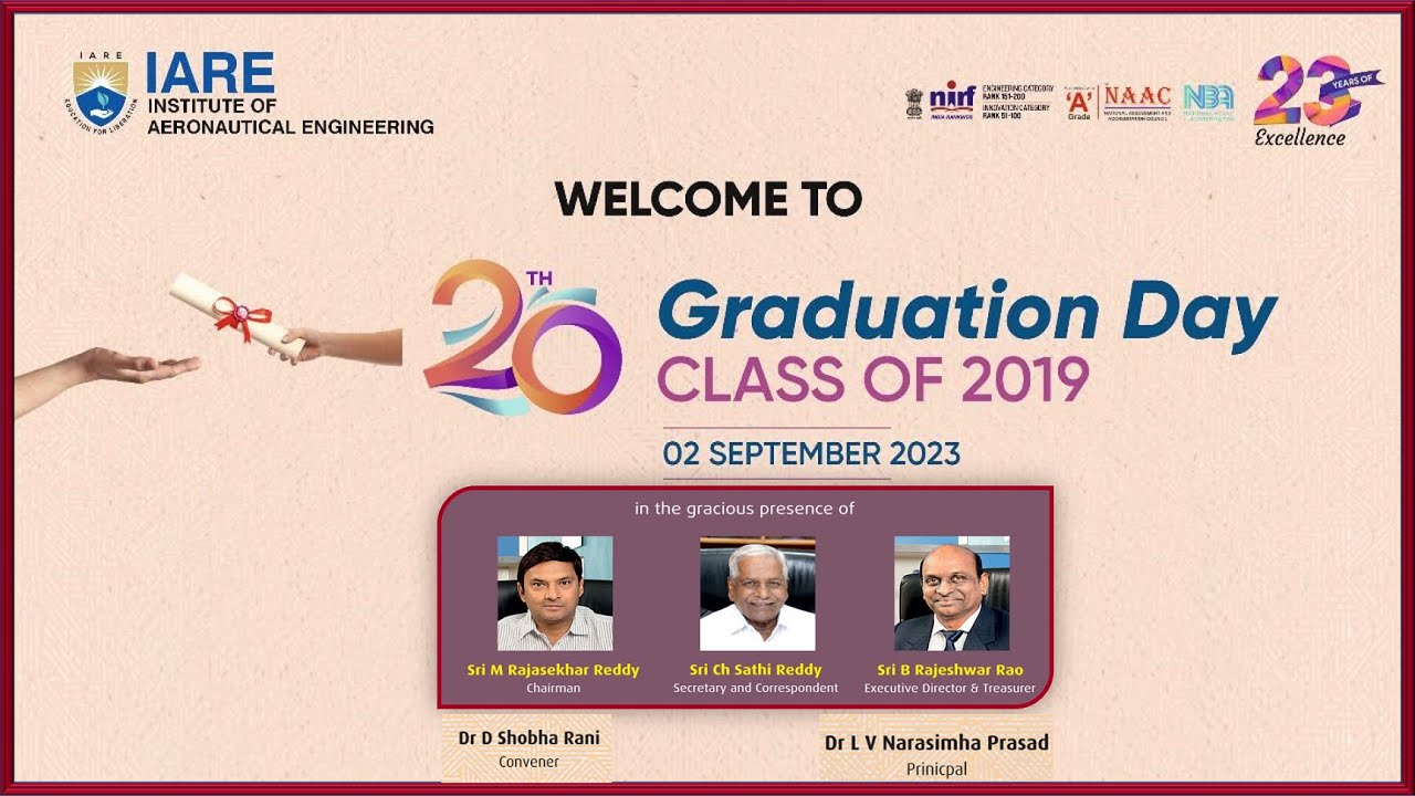20th Graduation Day Class of 2019 - YouTube