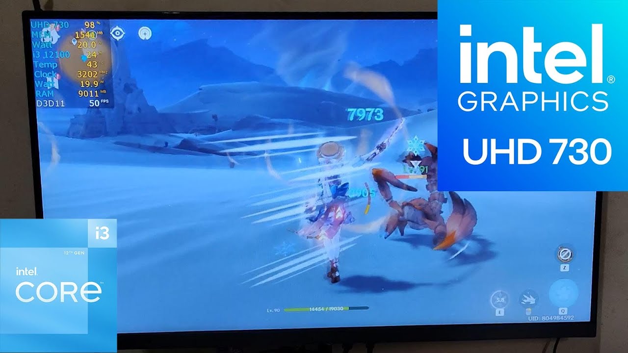 Intel UHD Graphics 730 Genshin Impact - YouTube