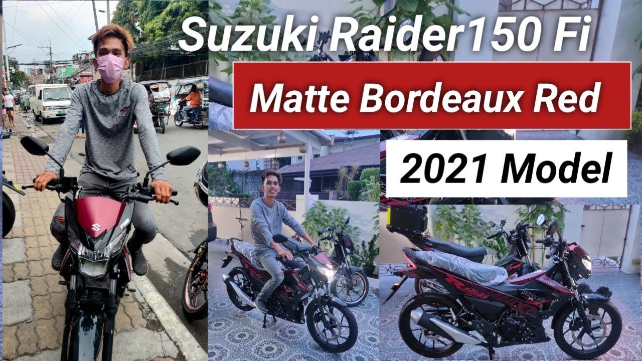 New Suzuki Raider 150 fi (Matte Bordeaux Red) 2021 Model Adelzkie ...