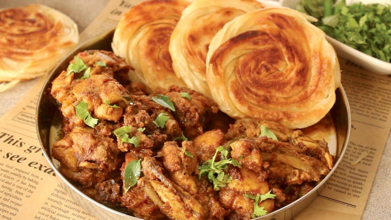 Chicken Sukka with Bun Paratha 😍 Recipe By Chef Hafsa - YouTube