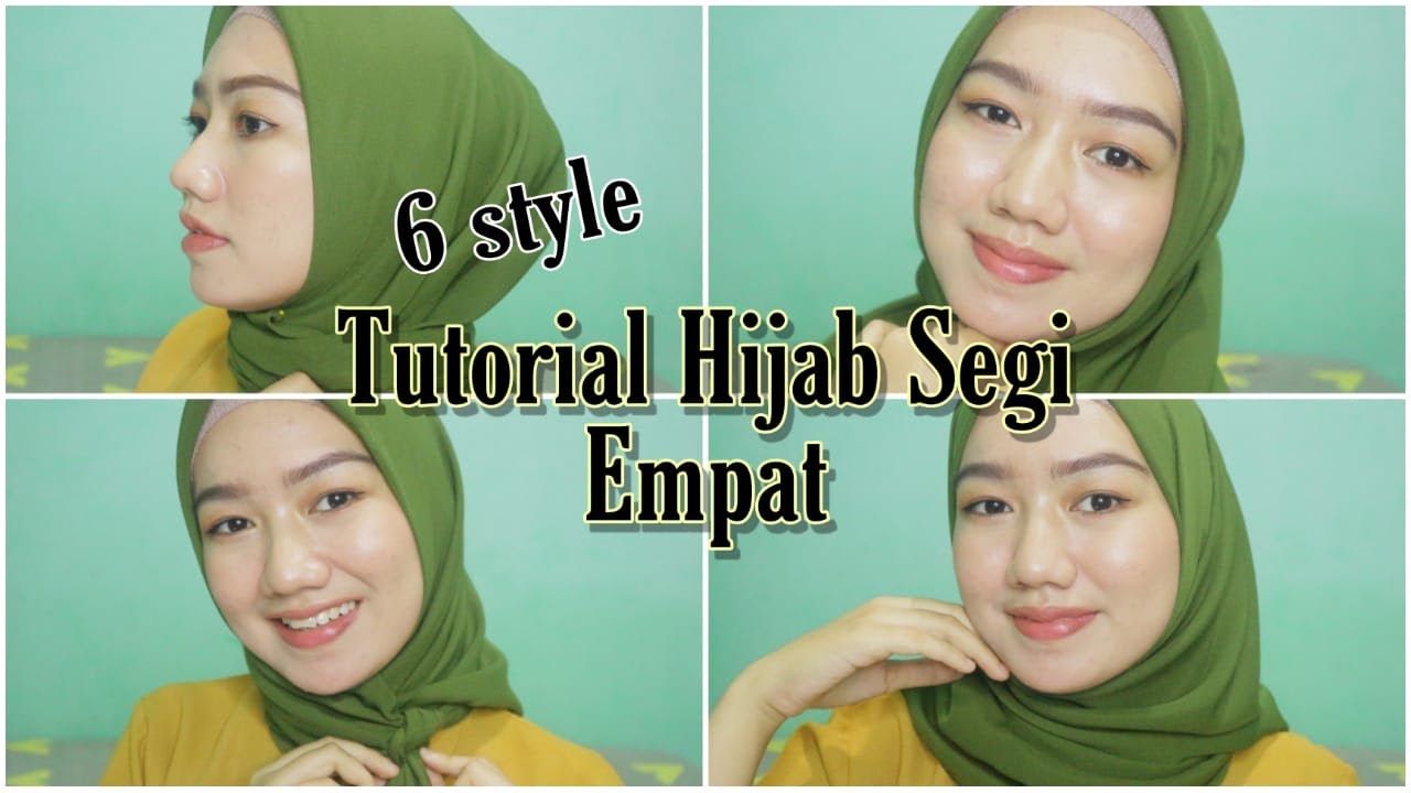 TUTORIAL HIJAB SEGI EMPAT SIMPLE UNTUK SEHARI-HARI ! ANTI RIBET GA ...